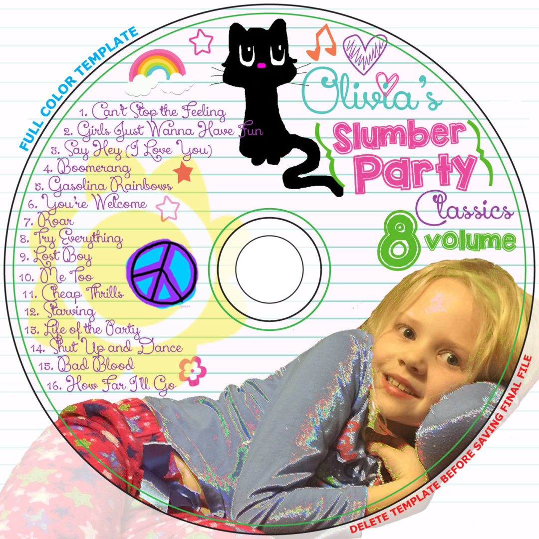 Party Favor for Kids Birthday - DIY Custom CDs - Busy Loving Life