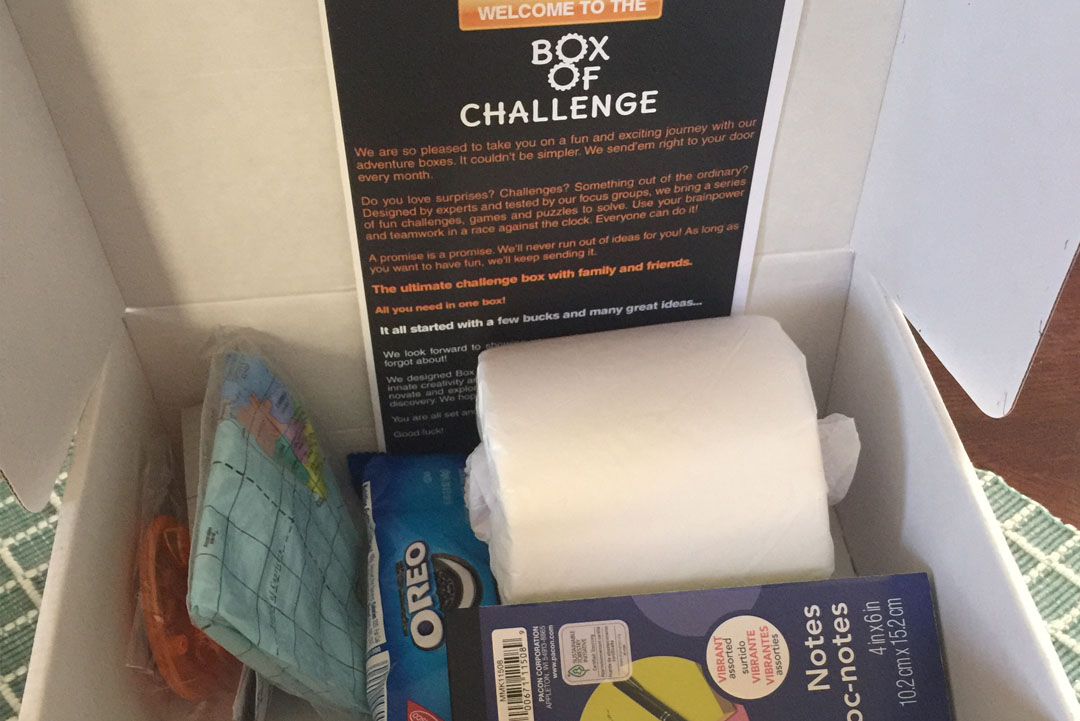 Monthly Subscription Box of Challenge Accepted and Reviewed